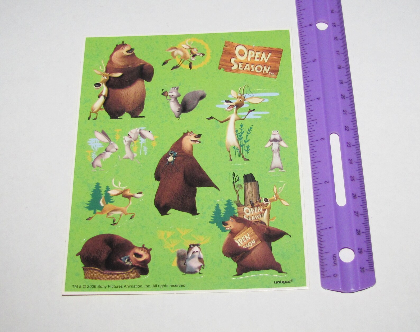 Open Season Stickers Party Favor 21067 4 Sheets per Pack - Etsy