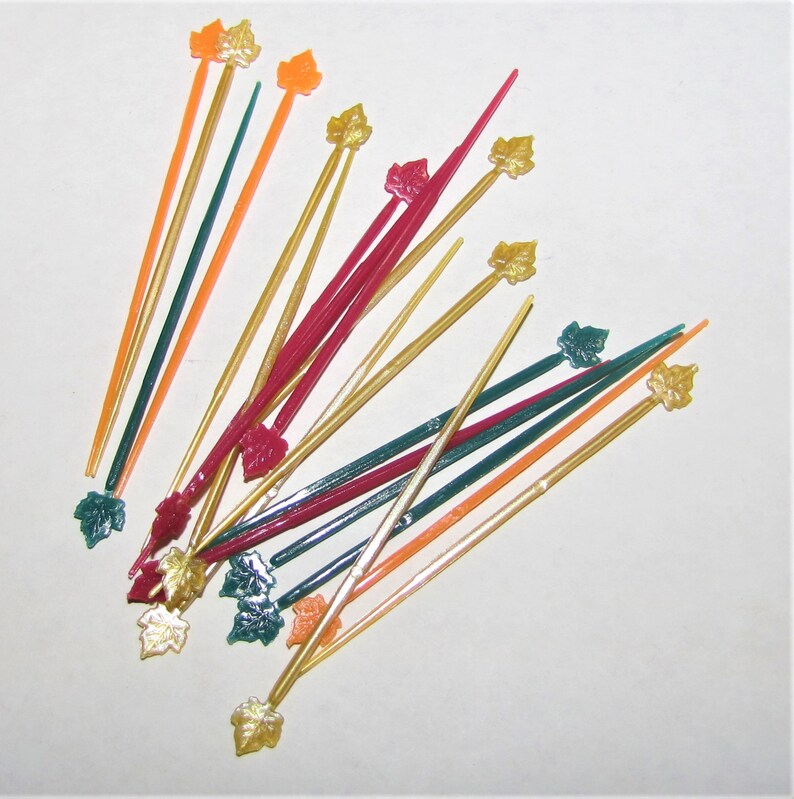 Boxed Maple Leafs Picks Hor D'oeuvres Picks Autumn - Etsy