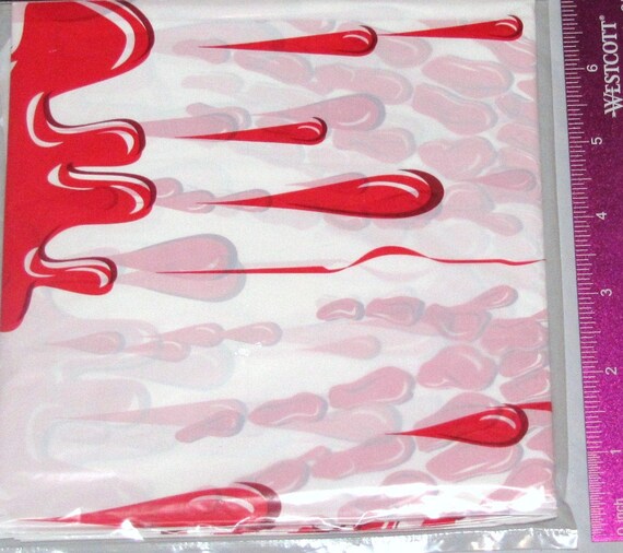 Blood Tablecover 255023 1/pk Halloween Tablecover Plastic - Etsy