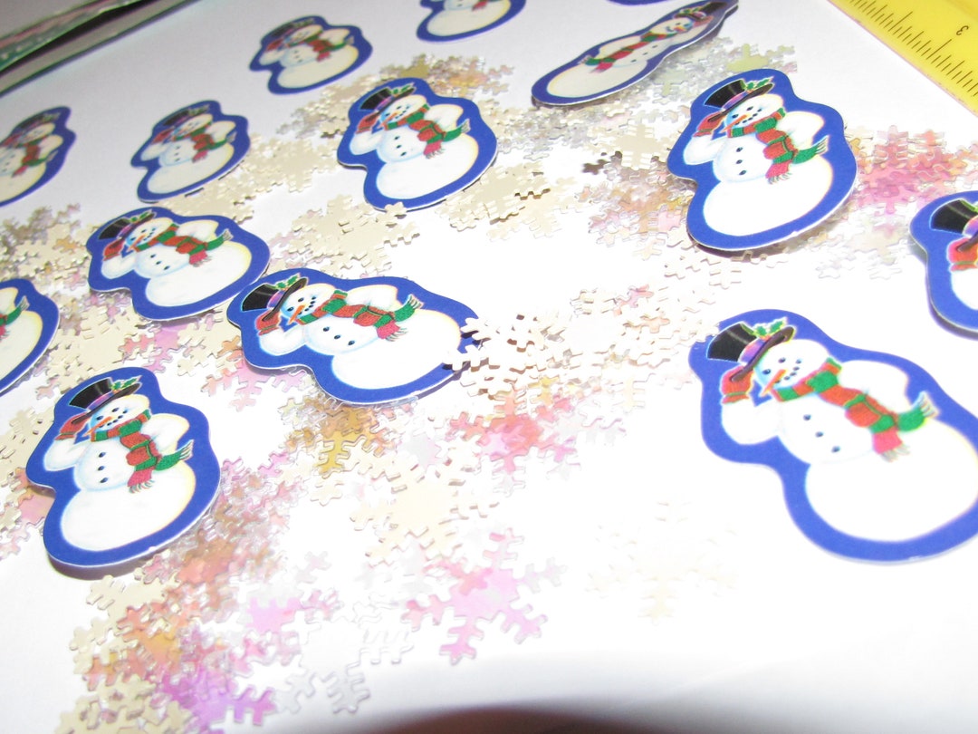 Mr. Snowman Confetti 026198 Half Oz. Snowman and Snowflake - Etsy