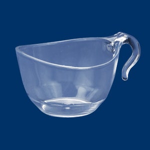 Clear Plastic Punch Cup With Handle cpc, 6 Pieces, Disposable Plastic ...