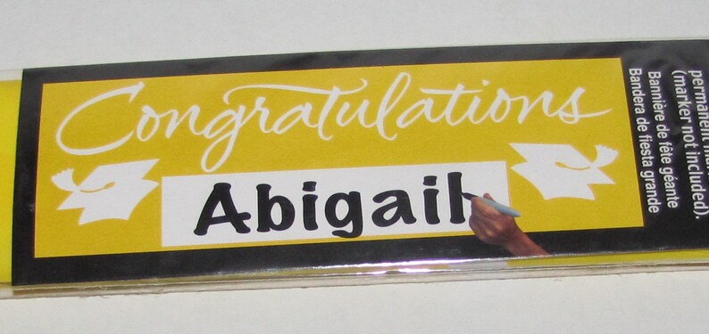Giant Graduation Party Banner 1/pk 60-inch X 20 Inch Choose - Etsy