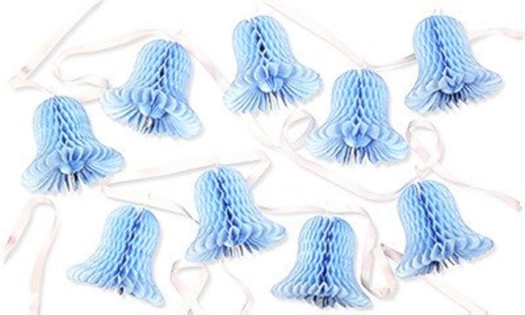 Light Blue Westminster Bell Streamer on Ribbon #55920-LB, 1/pkg, 24 ...