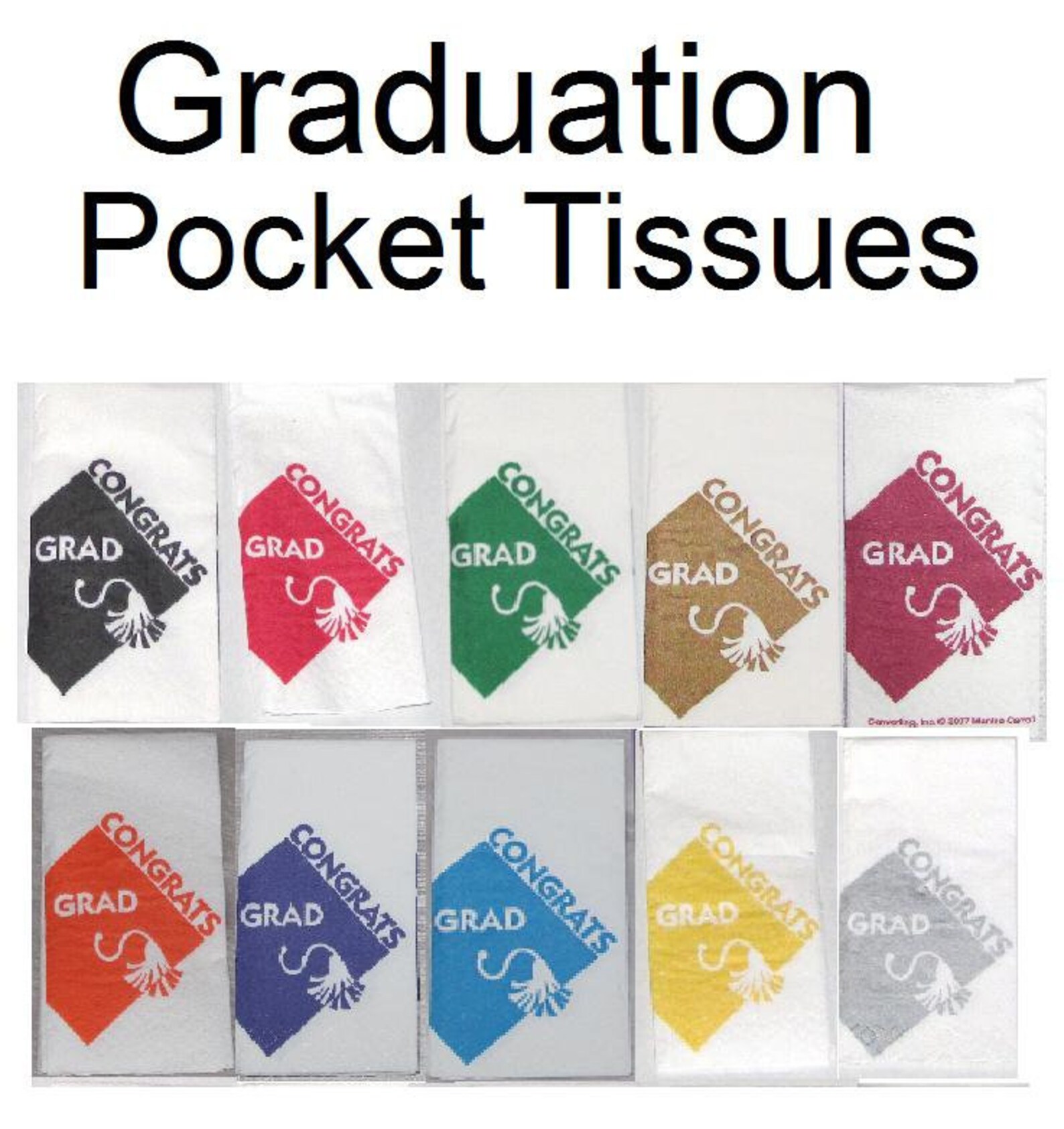Swankie Graduation Pocket Tissues in School Colors Choose - Etsy