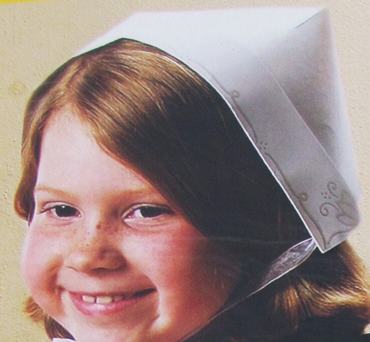 Female Pilgrim Dress-up Hat 19091 2/pk Pilgrim Bonnets - Etsy
