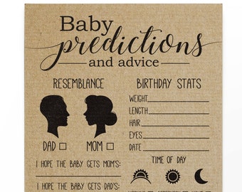 Printable Baby Prediction | Etsy
