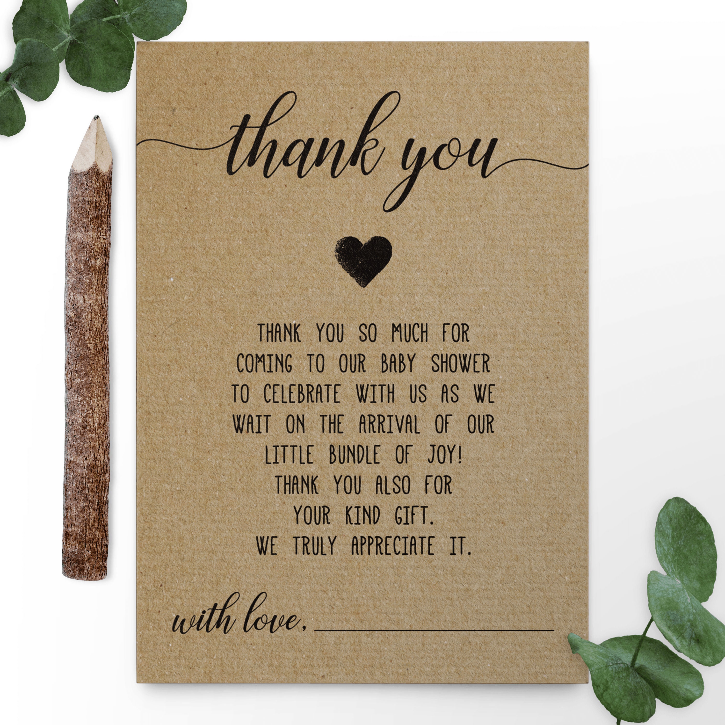 Baby Shower Thank You Notes
