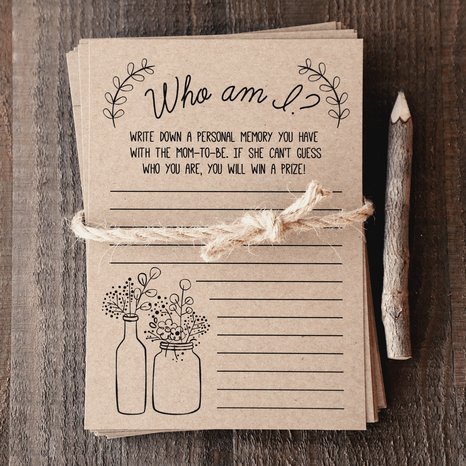 Who Am I Game . Who Am I Baby Shower Game . Printable Baby | Etsy