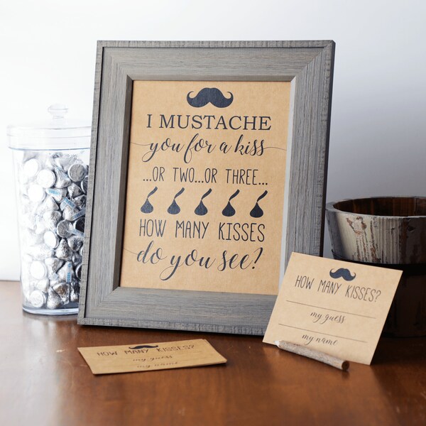 Mustache Game - Etsy