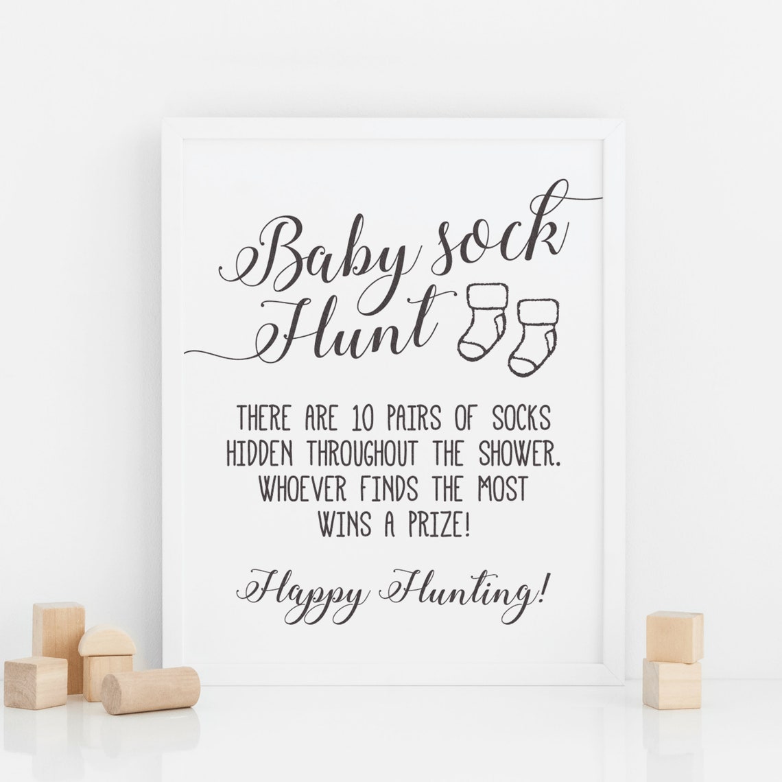 Baby Sock Hunt Baby Shower Game Baby Sock Hunt | Etsy