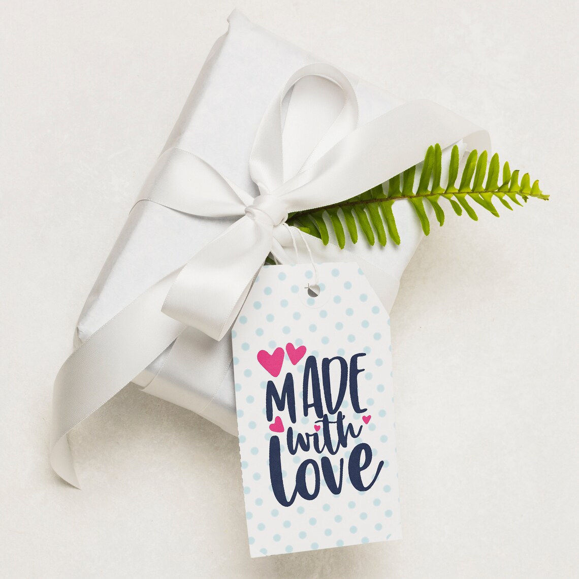 Printable Editable Template Tags Labels Made With Love - Etsy