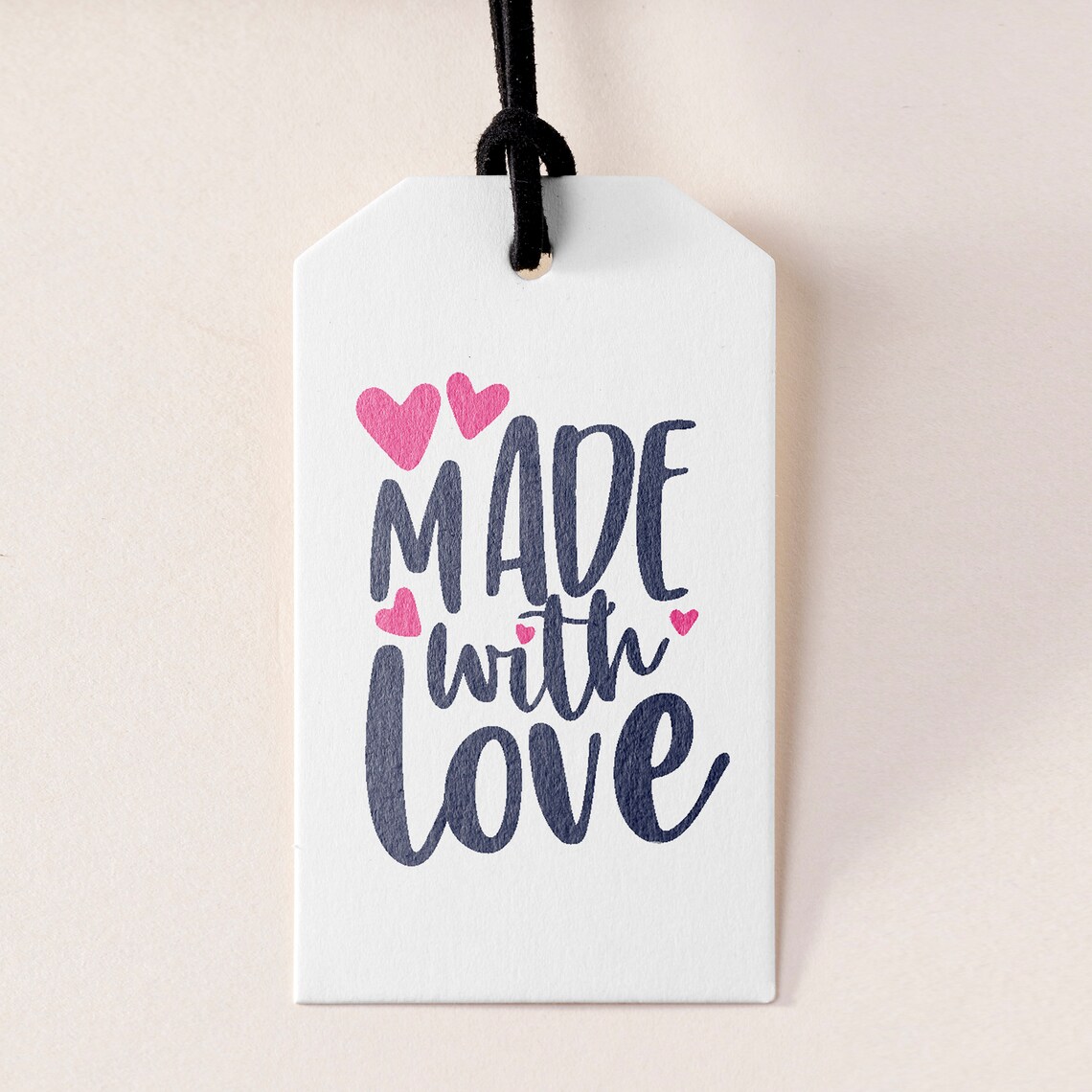 Printable Editable Template Tags Labels Made With Love - Etsy