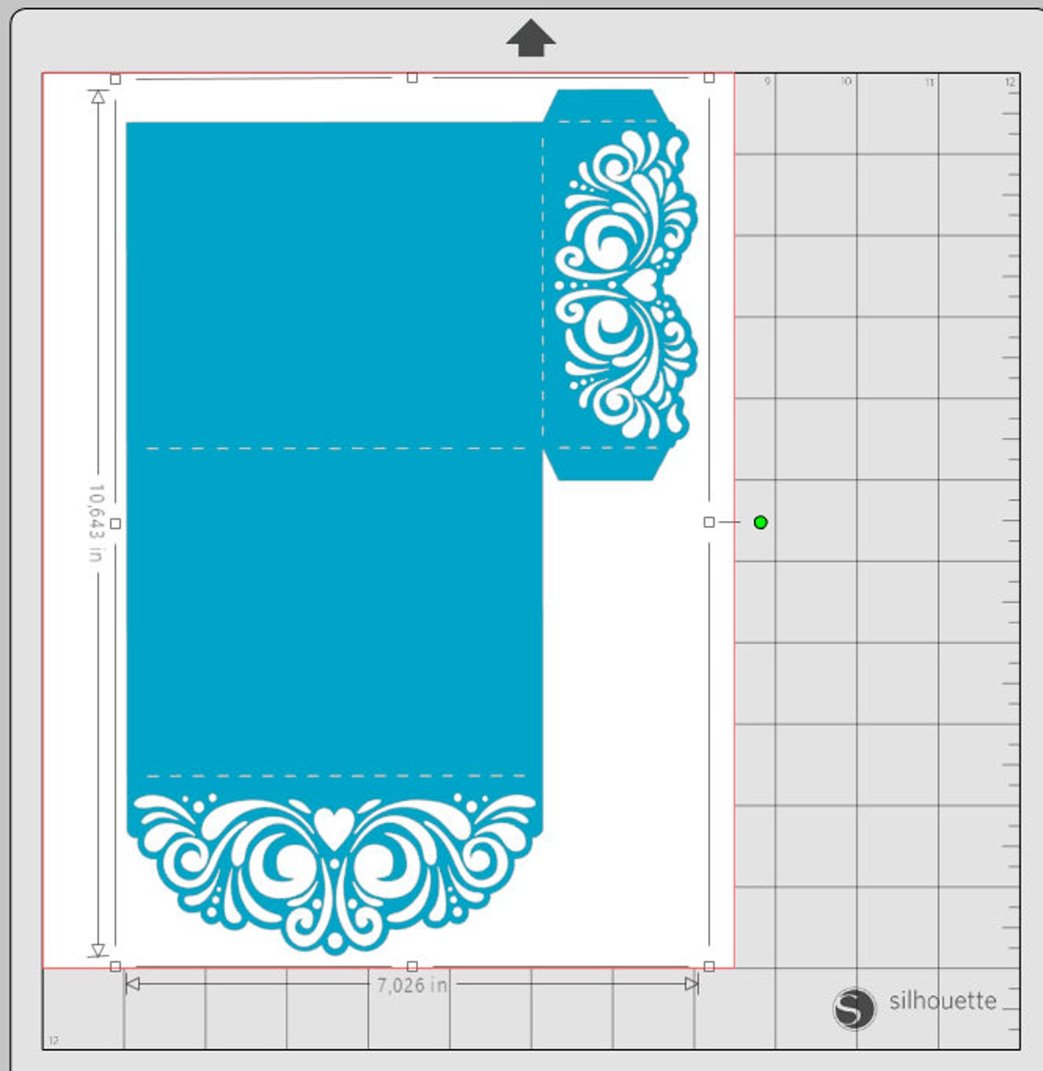 Tri-fold Wedding Invitation Pocket Envelope SVG Template - Etsy UK
