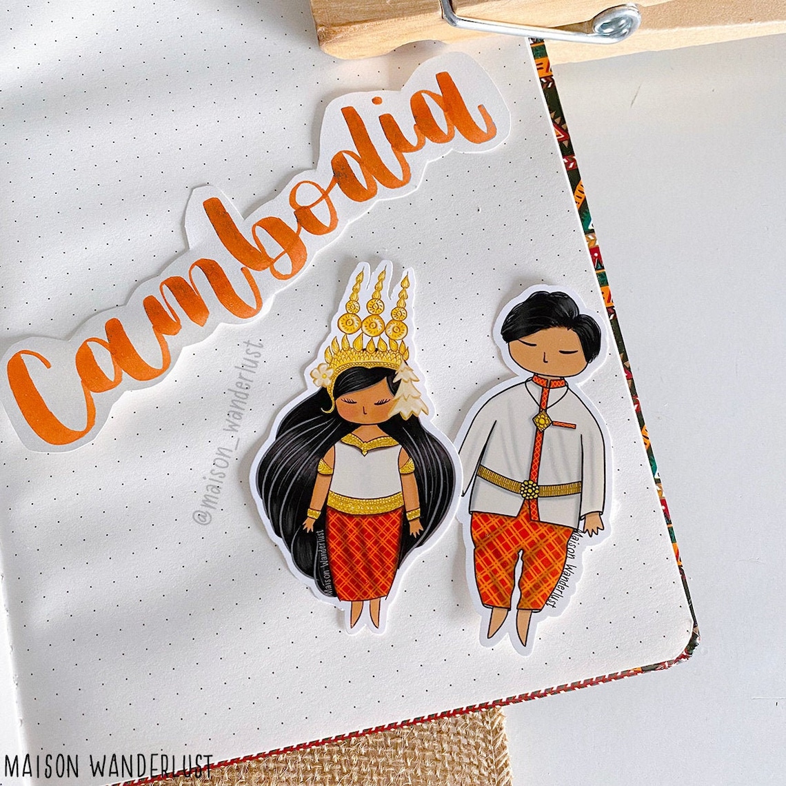 Sticker of Cambodia Cambodian Lover - Etsy