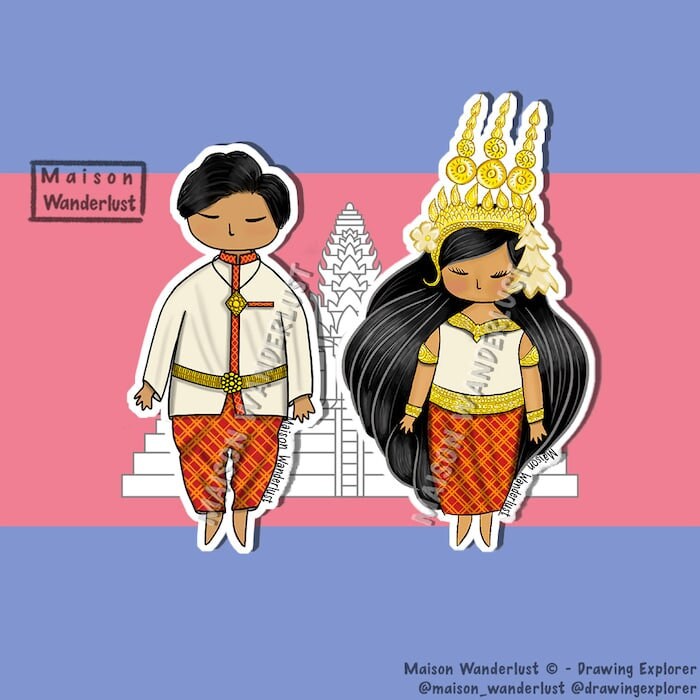 Sticker of Cambodia, Cambodian Lover - Etsy UK