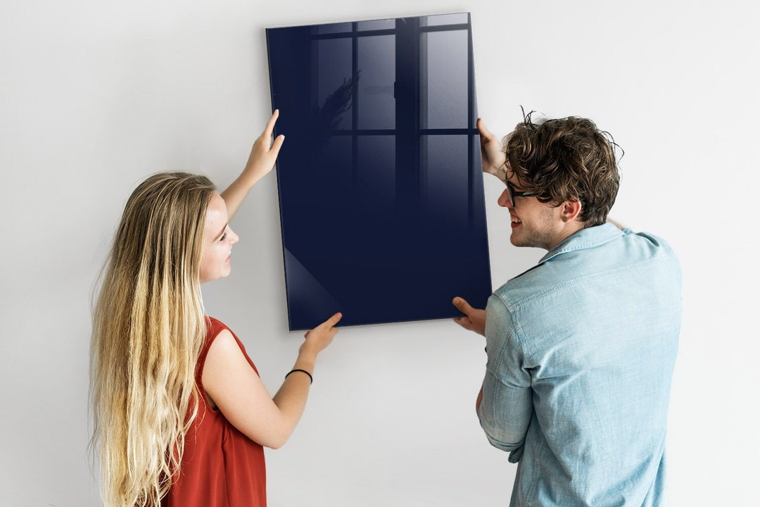 Dark Navy Blue Color Magnetic Board, to Do List for Wall, Dark Navy ...