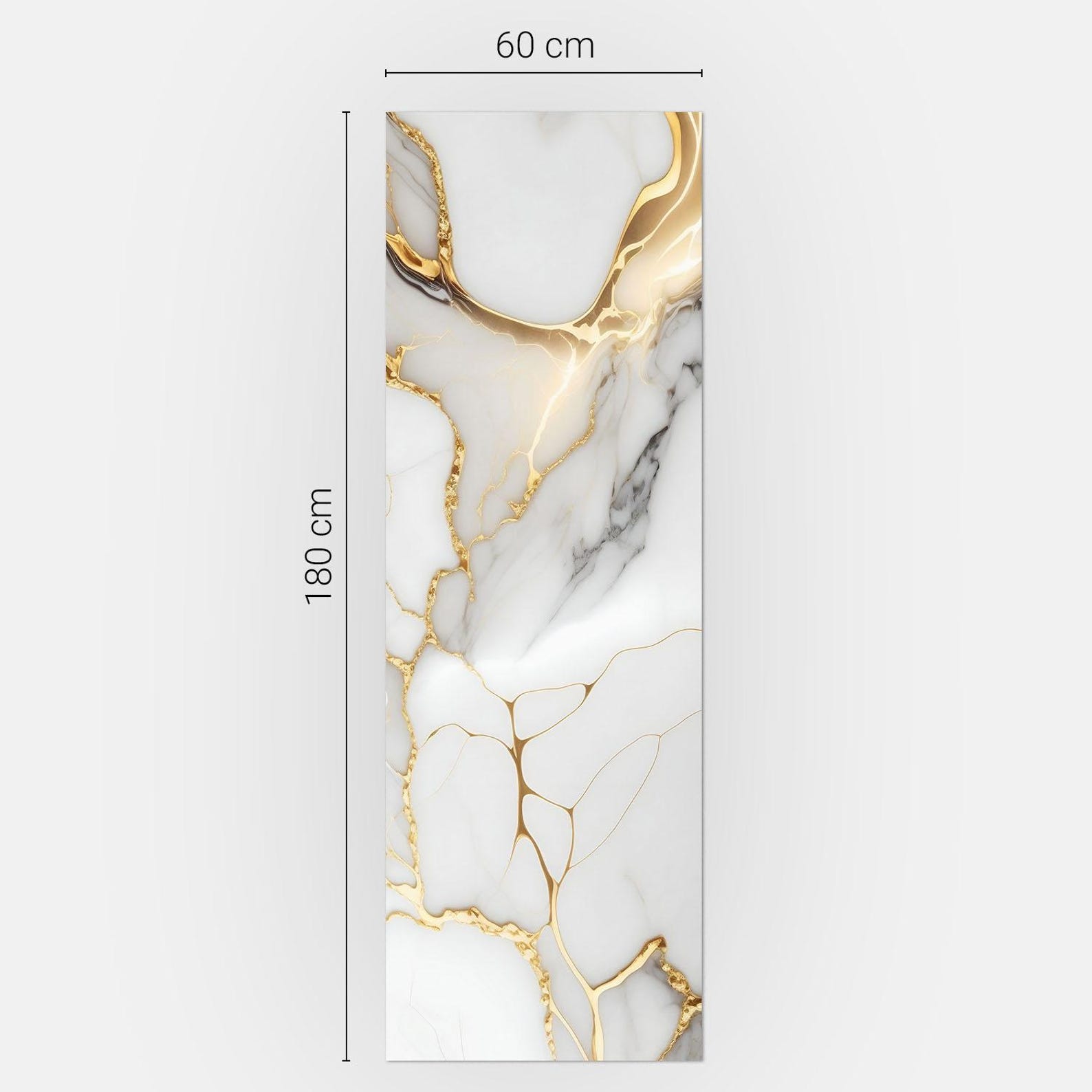 Elegant Marble Pattern Fridge Wrap Sticker, White Refrigerator Wrap ...