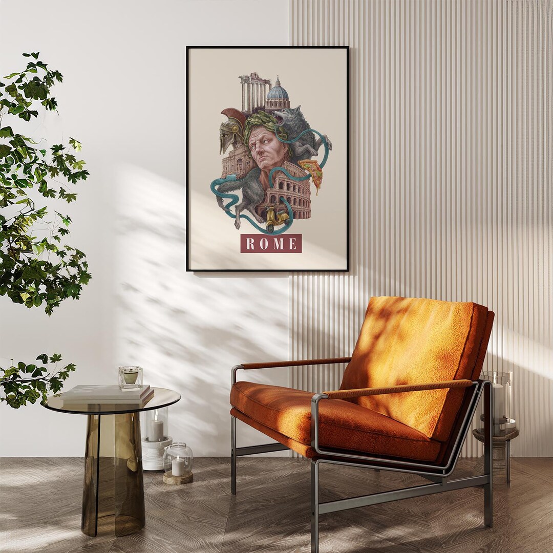Rome City Art Frame, Rome City Wall Art, Wall Art in Frame, Art Print ...