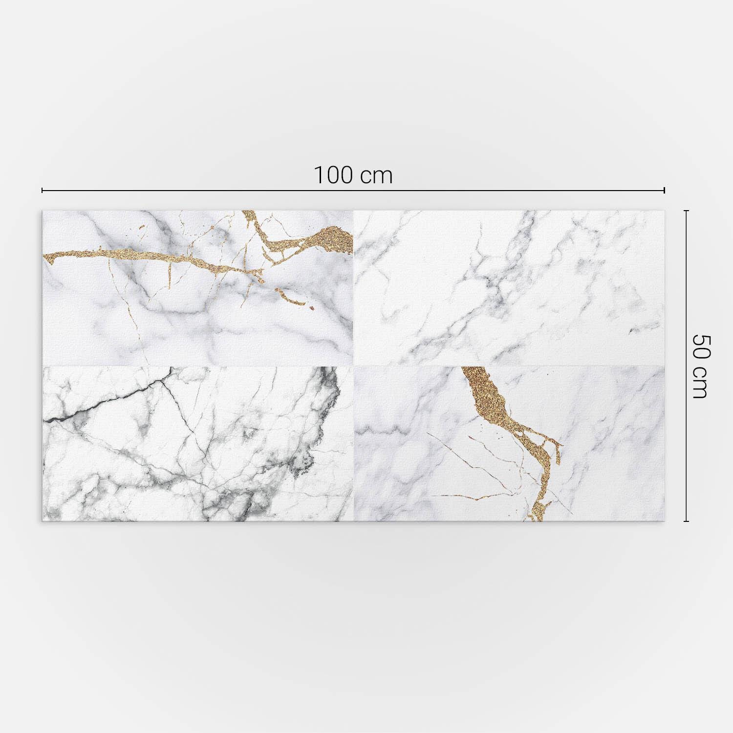 Marbles With Veins Panel Stickers, White Self Adhesive Panels ...