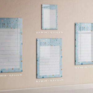 To Do List Magnetic Board, Timetable, Blue Memo Board, to Do List for ...