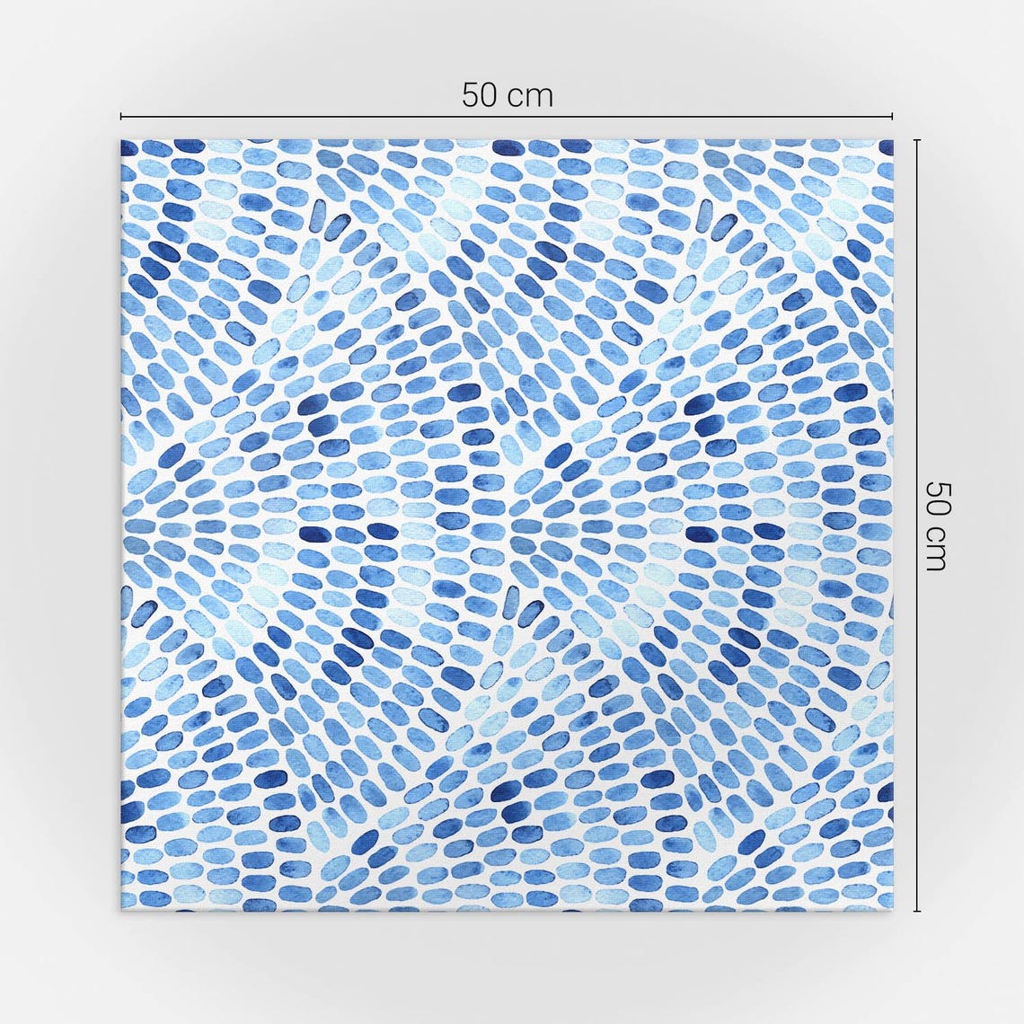 Waves in Watercolor Panel Stickers, Blue Self Adhesive Panels ...