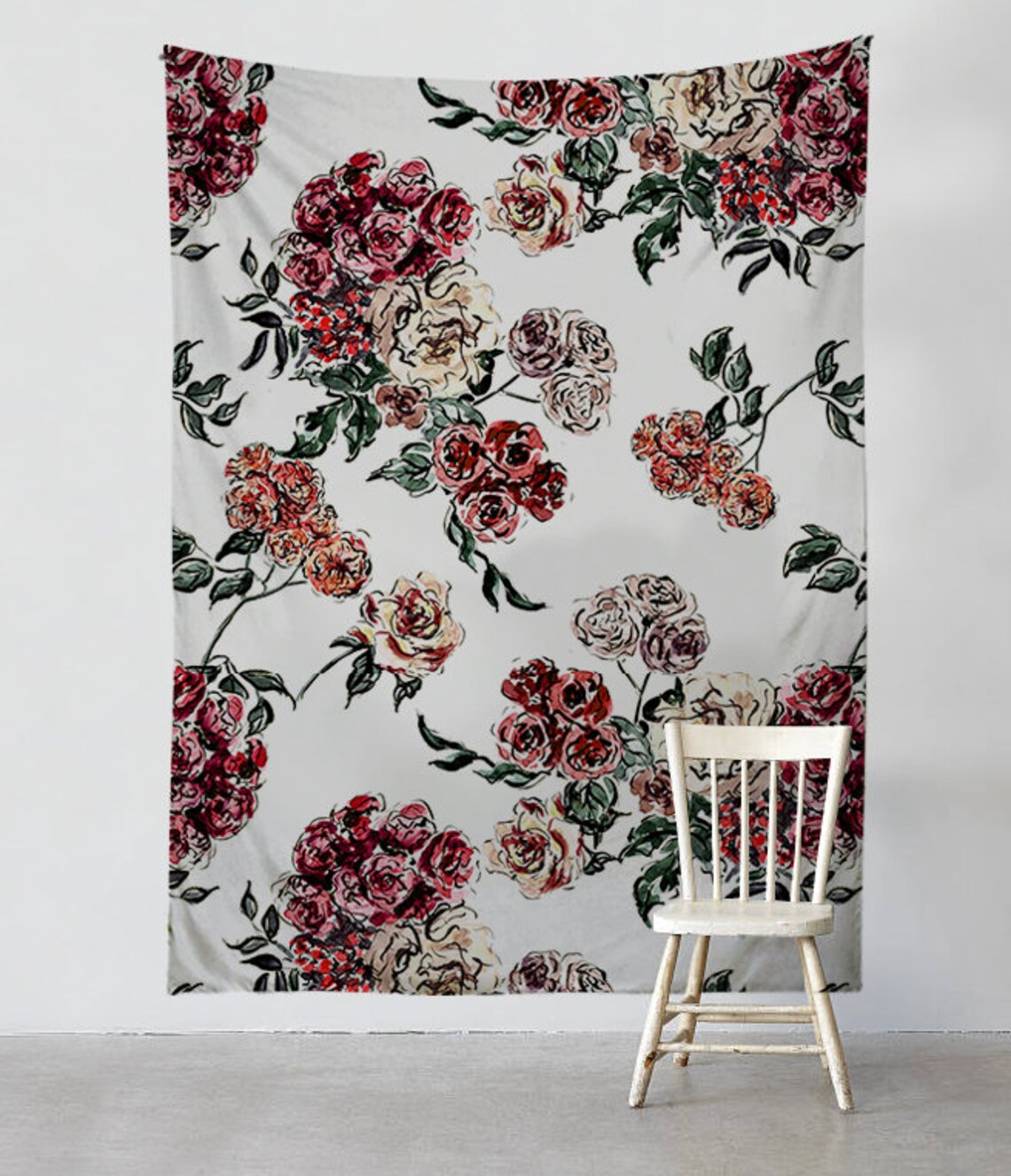 Romantic Roses - Wall Tapestry - Tapestry - Wall Hangings - Wanderlust ...