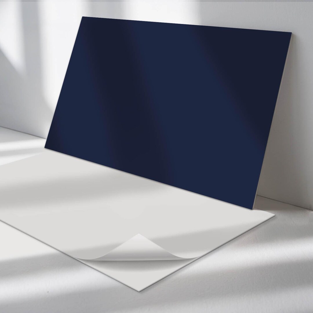 Dark Navy Blue Color Panel Stickers, Navy Self Adhesive Panels ...