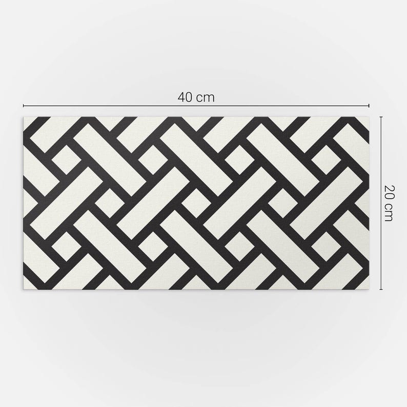 Geometric Panel Stickers, Black Self Adhesive Panels, Backsplash Panel ...