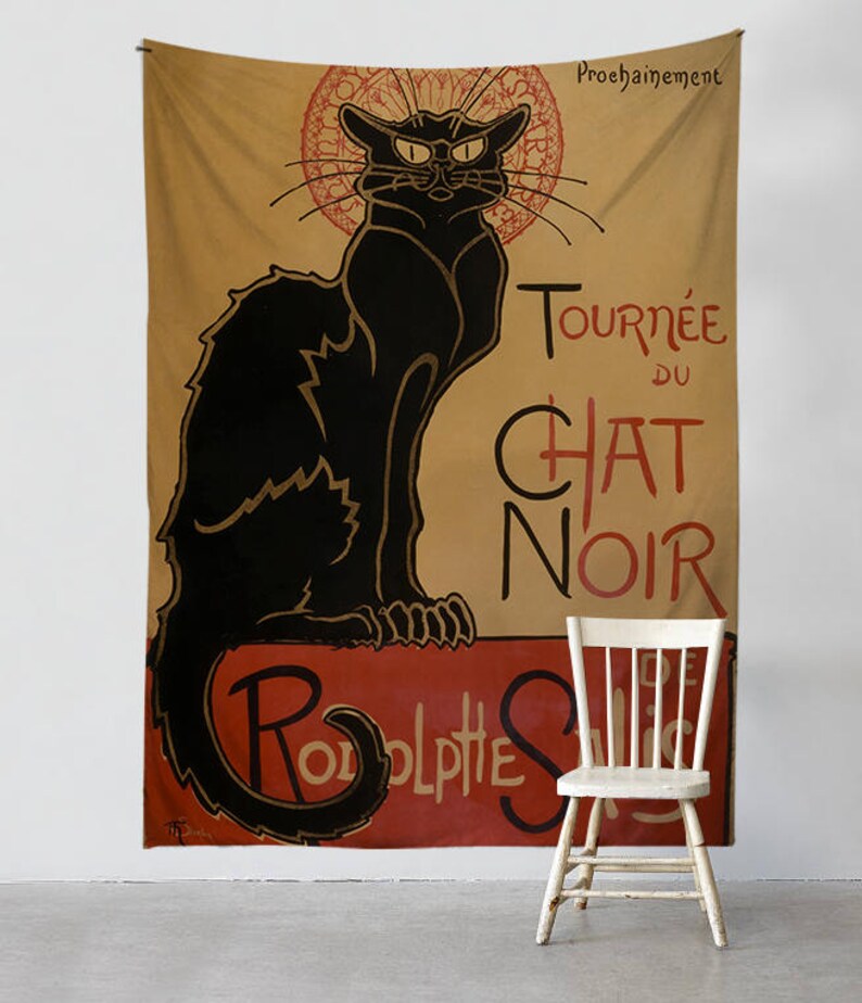French Cat- Wall Tapestry - Tapestry - Wall Hangings - Wanderlust ...