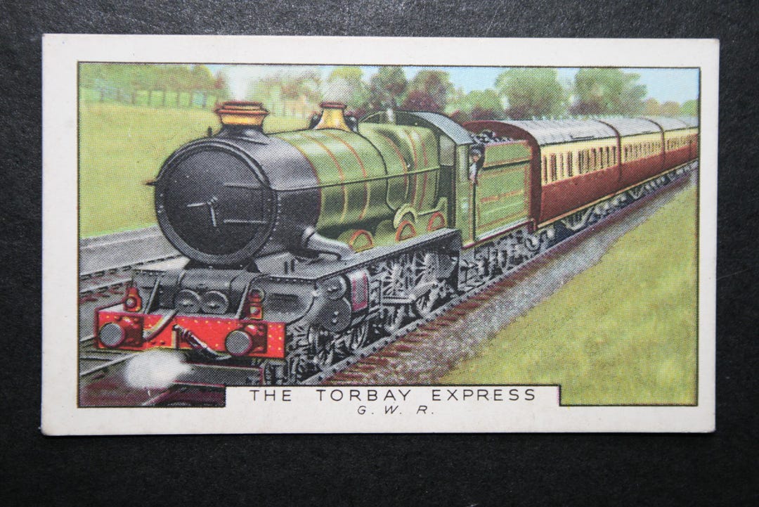 Vintage Railway Card the Torbay Express Great Western Railway Vintage ...