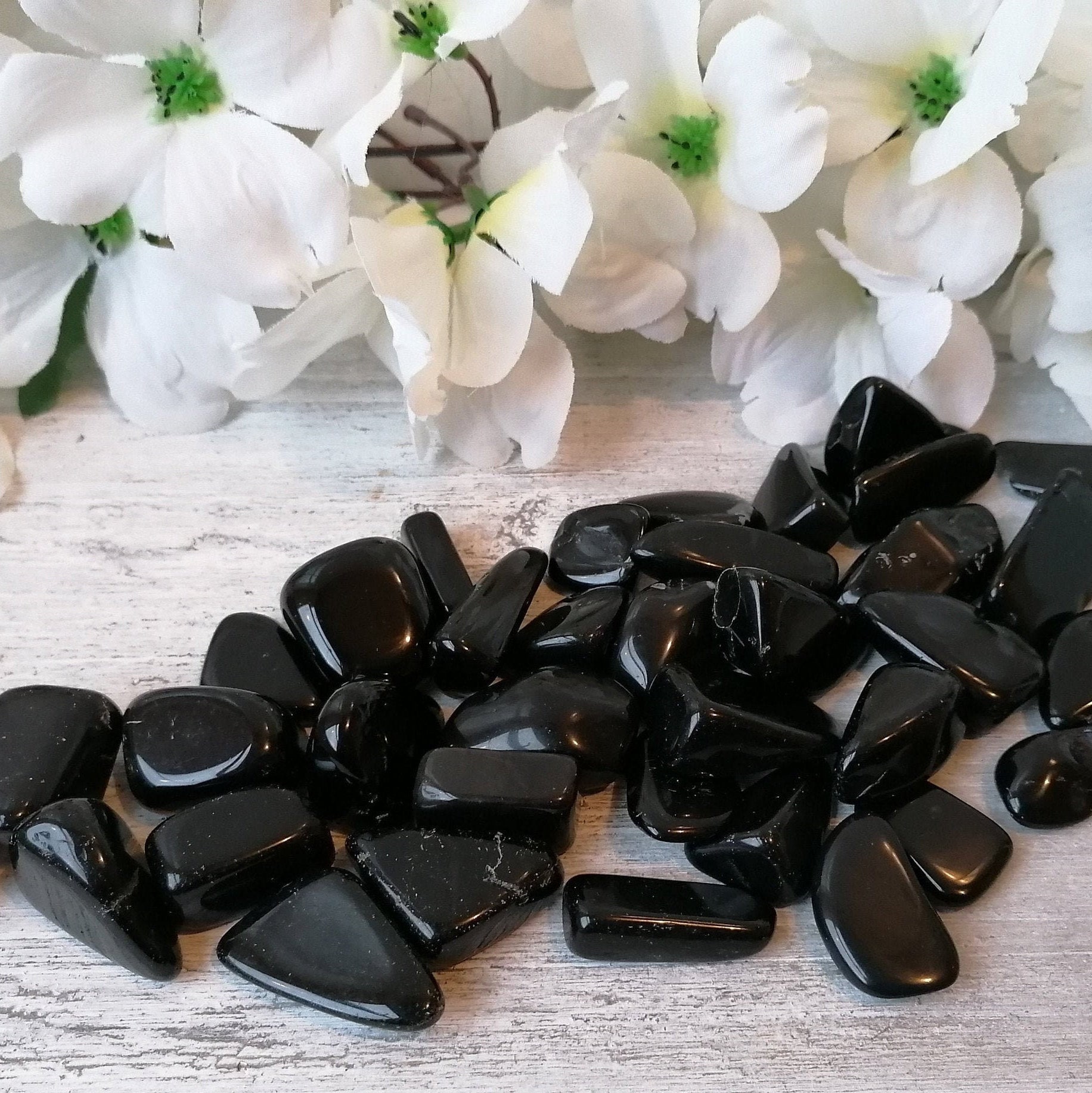 Black Obsidian Tumbled Stone Tumbled Stones Tumblestone - Etsy UK