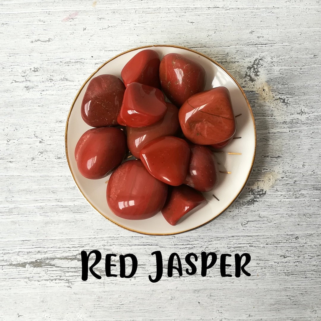Red Jasper Tumbled Stone Tumbled Stones Tumblestone Tumbled Gemstone ...