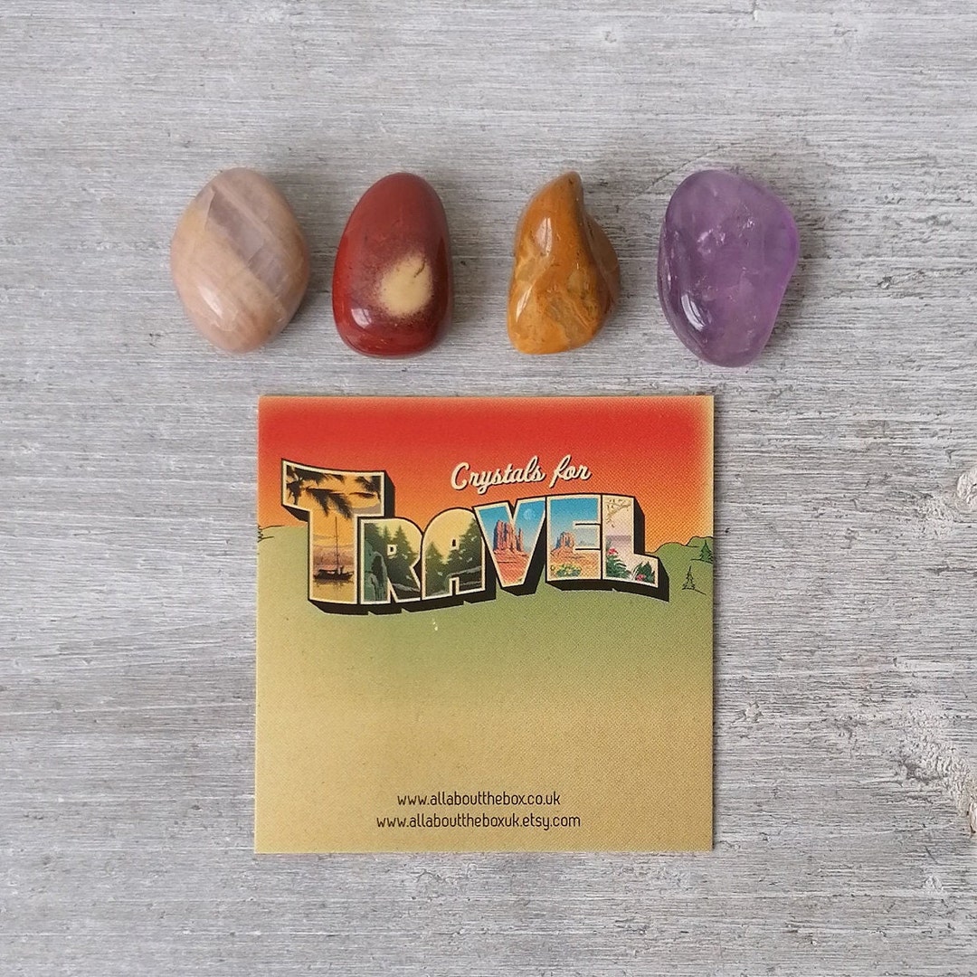 Crystal Bag for Travel Tumblestones for Travellers Travel Crystals Safe ...