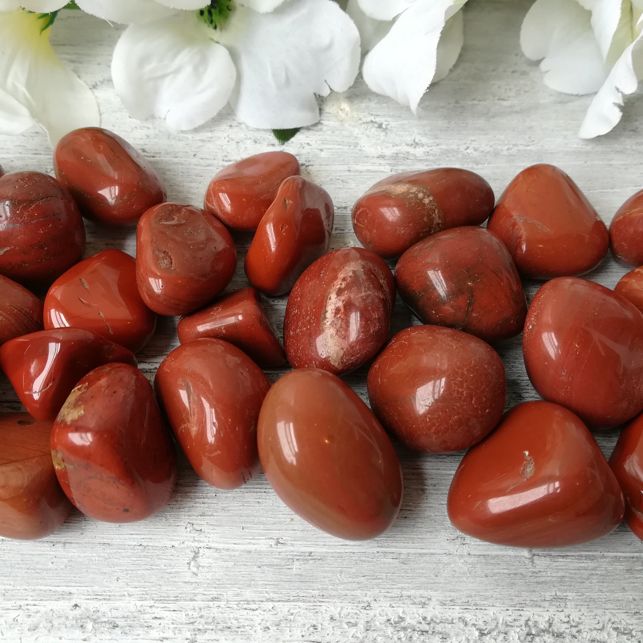 Red Jasper Tumbled Stone Tumbled Stones Tumblestone | Etsy