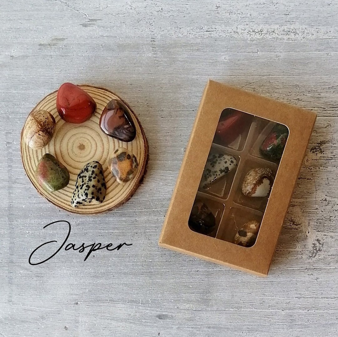 Jasper Tumblestone Set Nurturing Jaspers Crystal Kits - Etsy