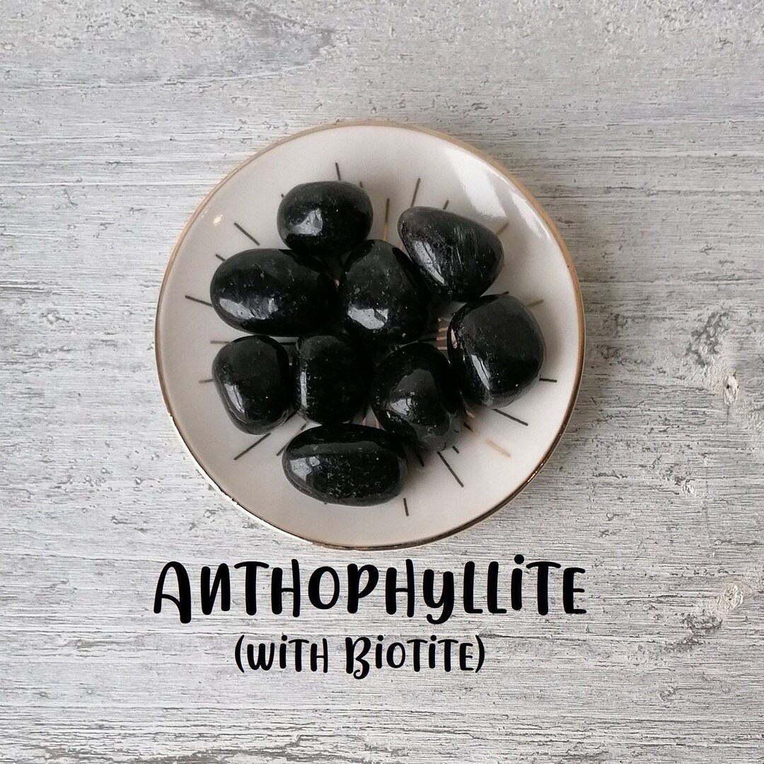 Anthophyllite With Biotite Tumbled Stone Rare Crystals Healing Crystals ...