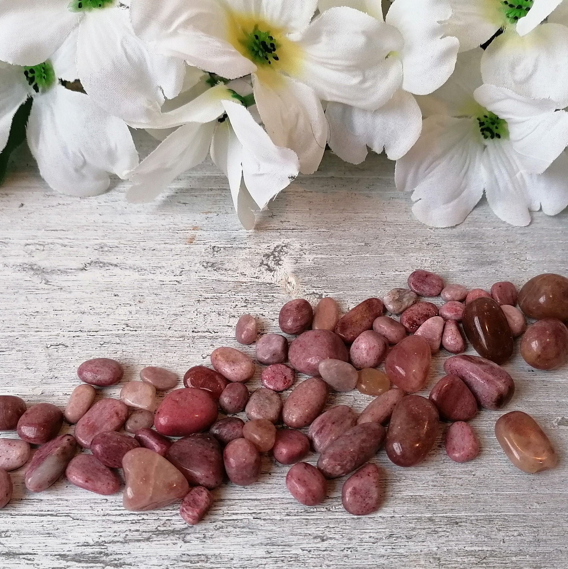 Thulite Tumbled Stone Tumbled Stones Tumblestone Tumbled - Etsy UK