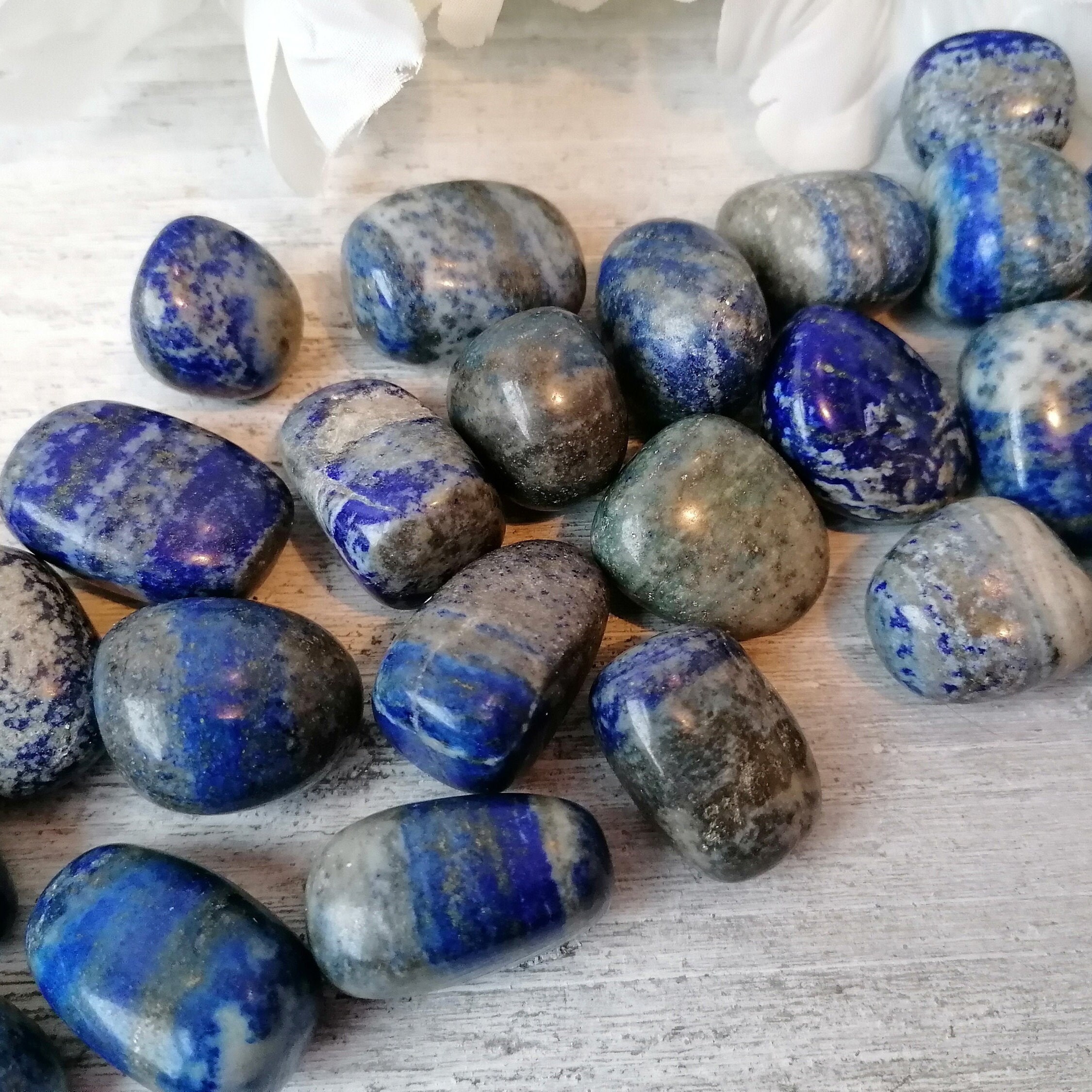 Lapis Lazuli Tumbled Stone Tumbled Stones Tumblestone - Etsy UK