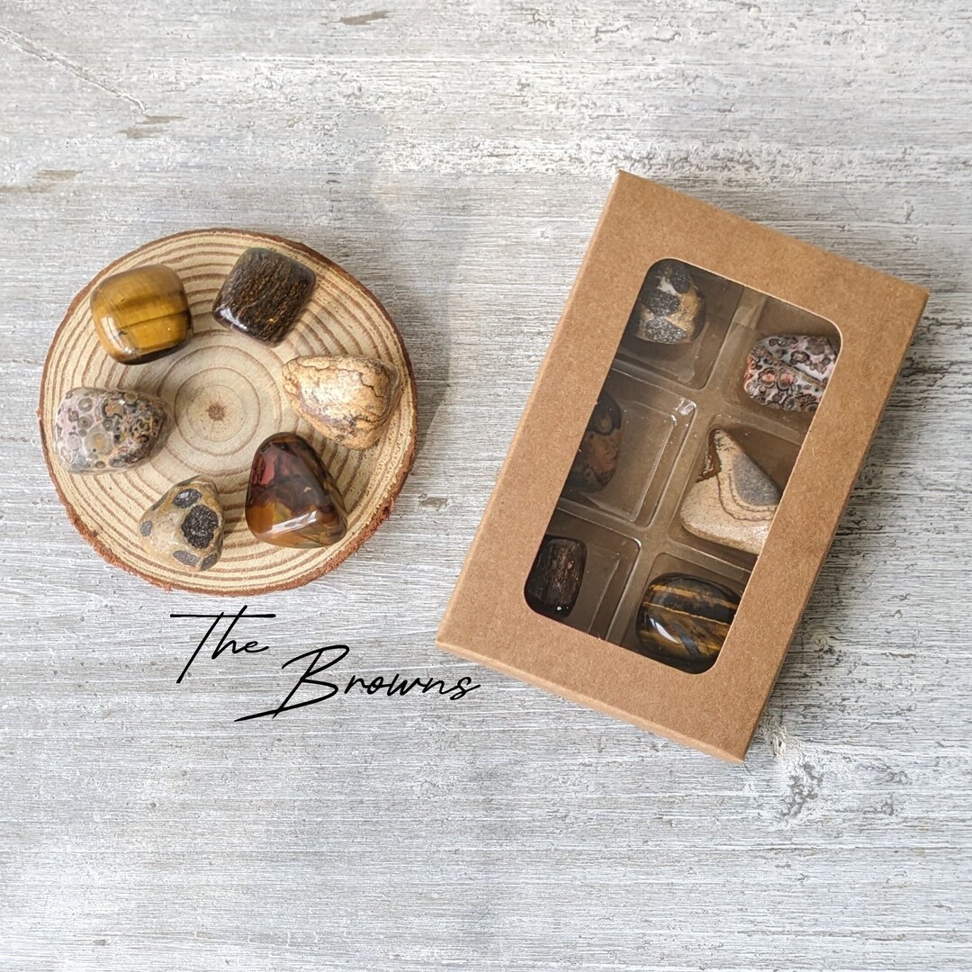 Colour Therapy Tumblestone Gift Box the Browns Strength & Stability ...