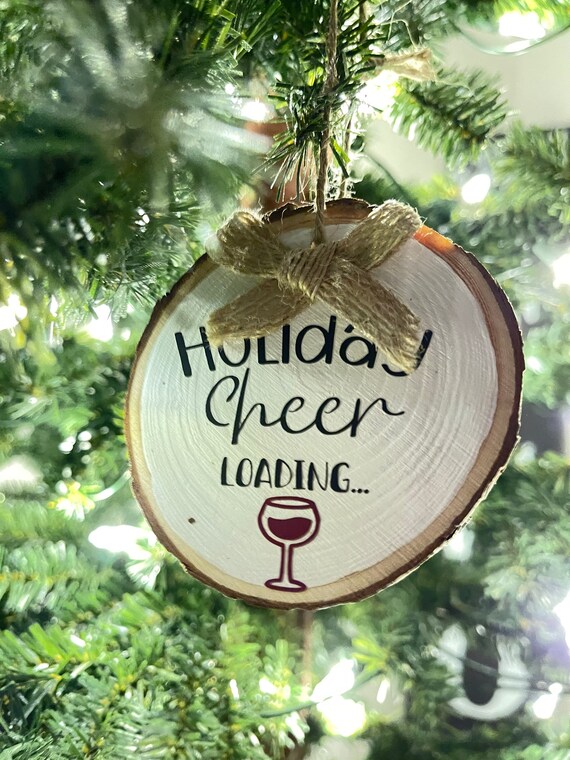 Holiday Cheer Loading With Wine | Etsy