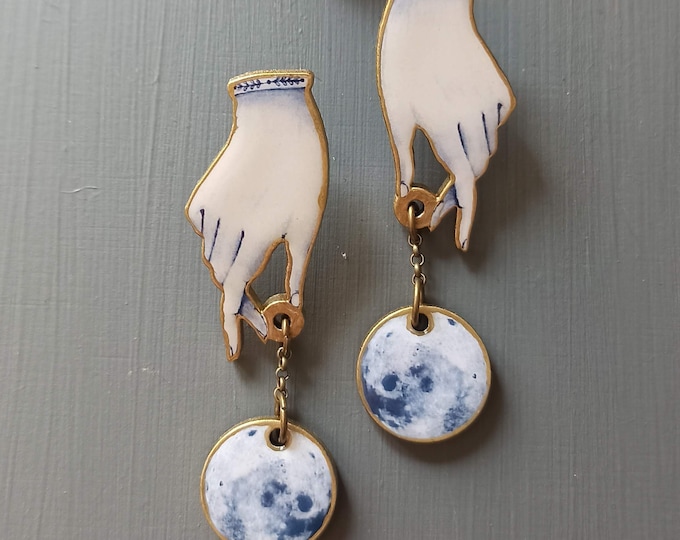 Creative Jewelry, Singular Jewelry, Earrings, Drop Earrings, Hand ...