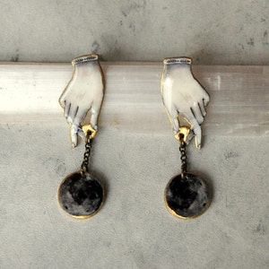 Creative Jewelry, Singular Jewelry, Earrings, Drop Earrings, Hand ...