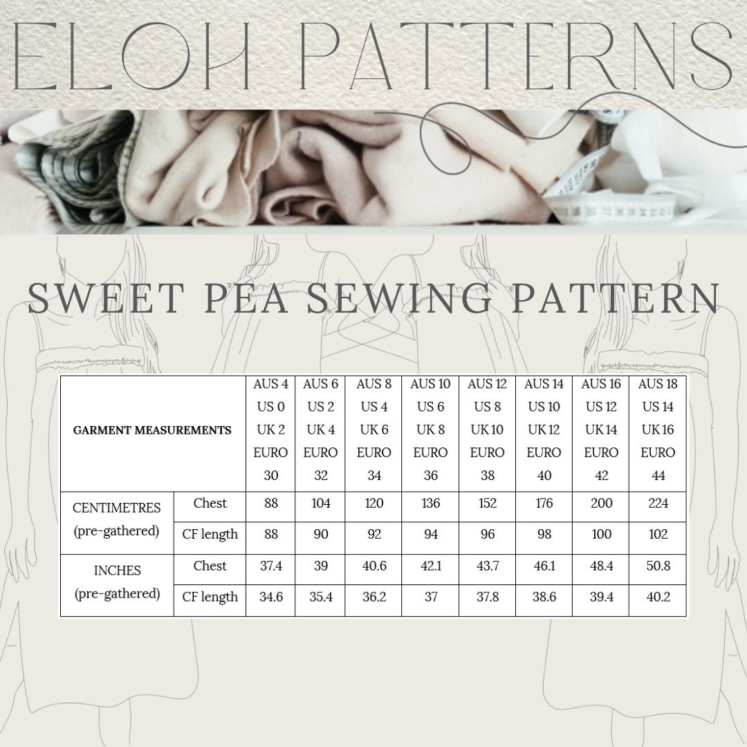 ELOH Sweet Pea Dress Sewing Pattern - Etsy