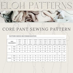 ELOH Core Pants Sewing Pattern - Etsy