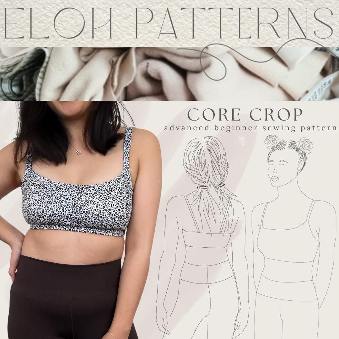 ELOH Core Crop Sewing Pattern - Etsy