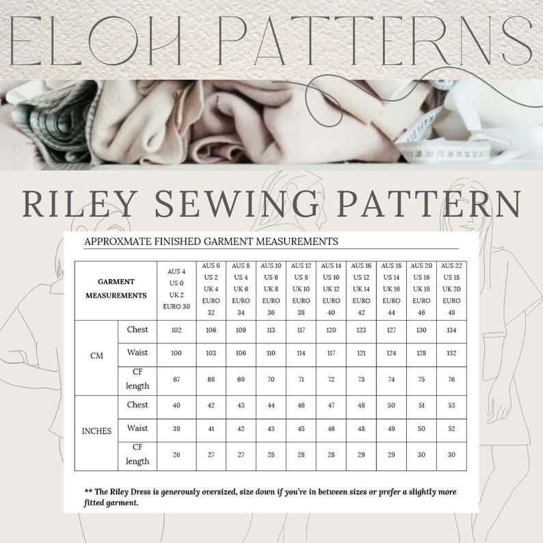 ELOH Riley Sewing Pattern - Etsy