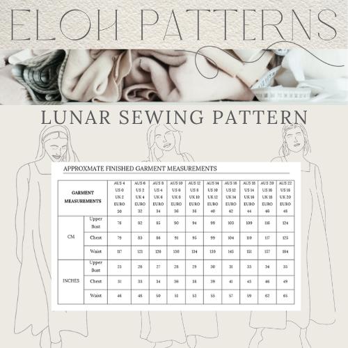 ELOH Lunar Sewing Pattern - Etsy