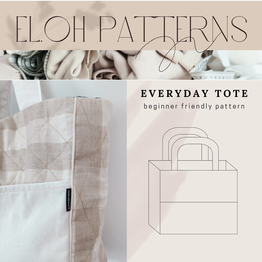ELOH Everyday Tote Bag Pattern - Etsy