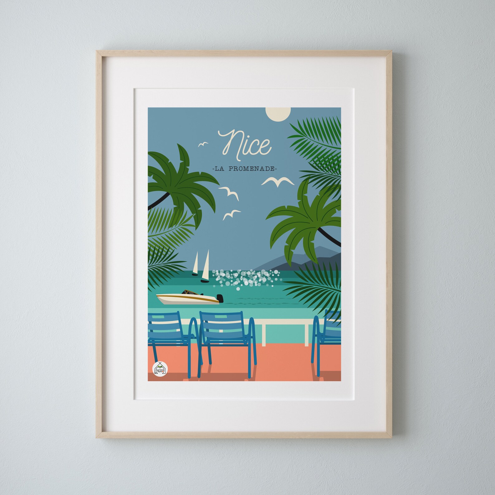 Affiche vintage NICE La Promenade/ Série Bain de - Etsy France