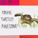 You're Turtley Awesome Hand Made Greeting Love Valentines Day ...